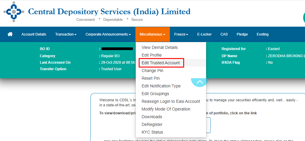 How to add a trusted account on CDSL Easiest? - Altius Investech
