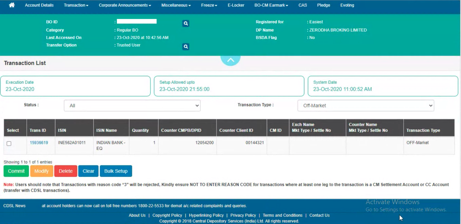 How to transfer shares using CDSL Easiest? - Altius Investech